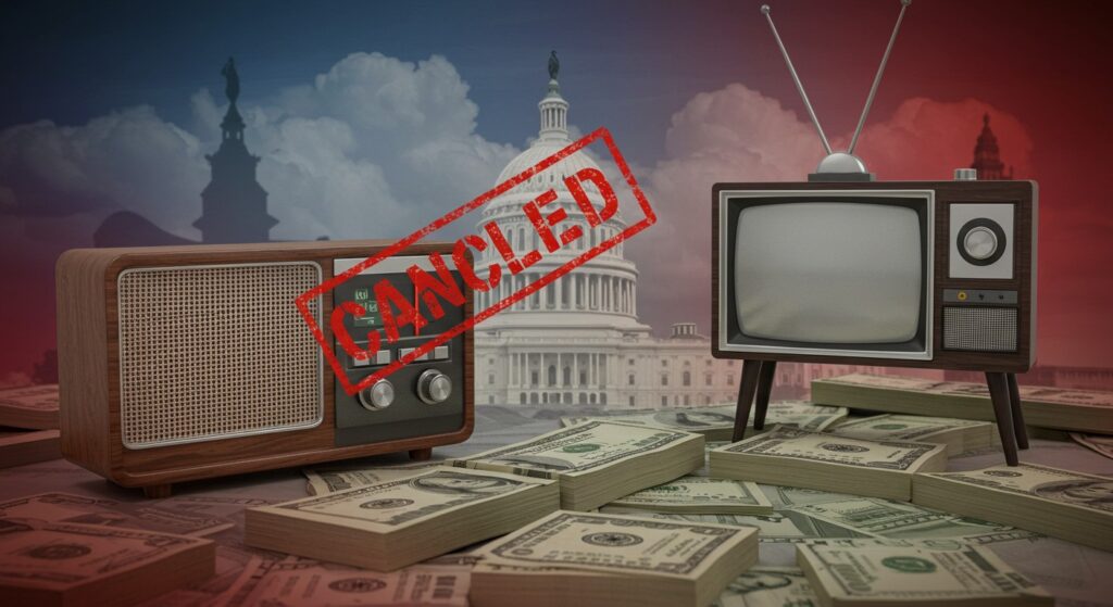 Trump Targets PBS, NPR Funding Cuts