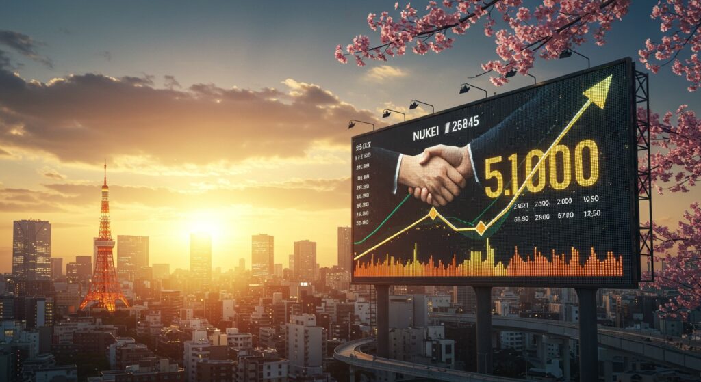 Nikkei 225 Surges Past 50,000 Amid Trump-Takaichi Summit