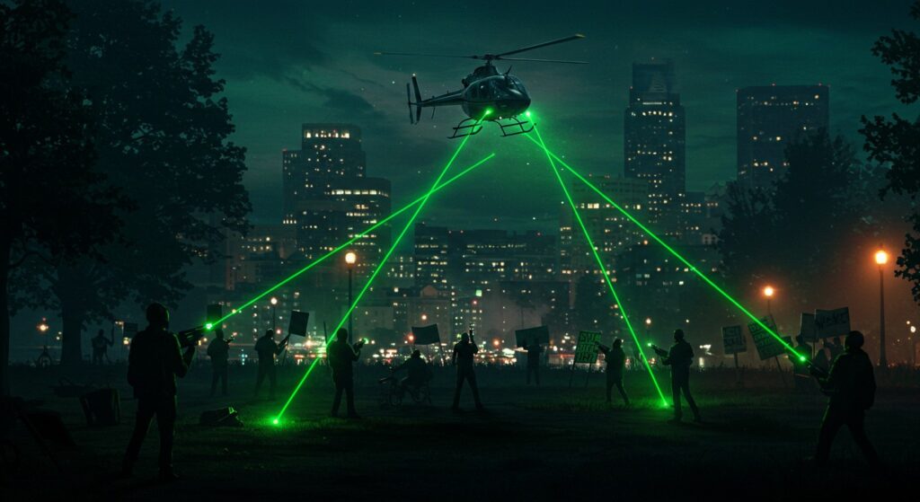 Portland’s Laser Attacks: A Dangerous Game Unfolds