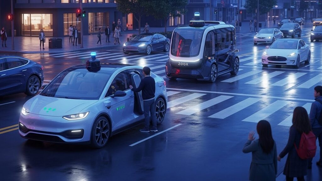 2025 Robotaxi Boom: Waymo Leads, Tesla and Zoox Advance