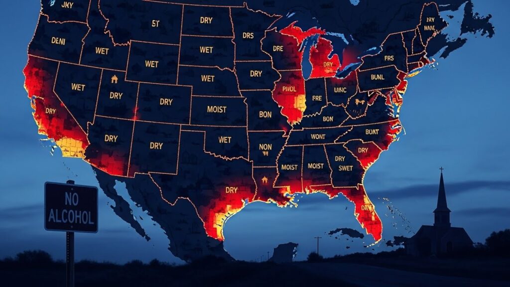 America’s Dry Counties in 2025: Where Alcohol Is Still Banned