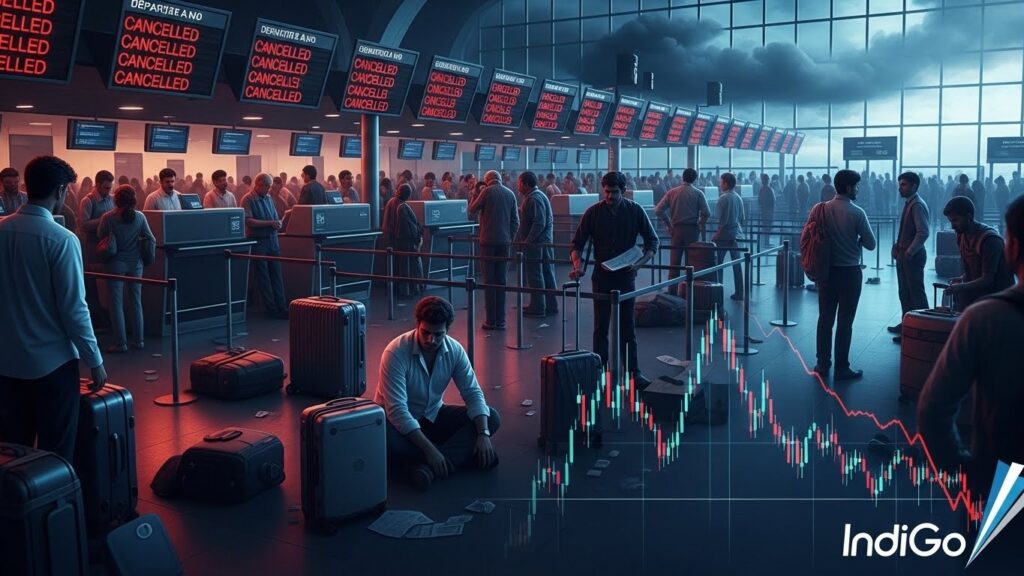 IndiGo Shares Crash 8% After Massive Flight Cancellations