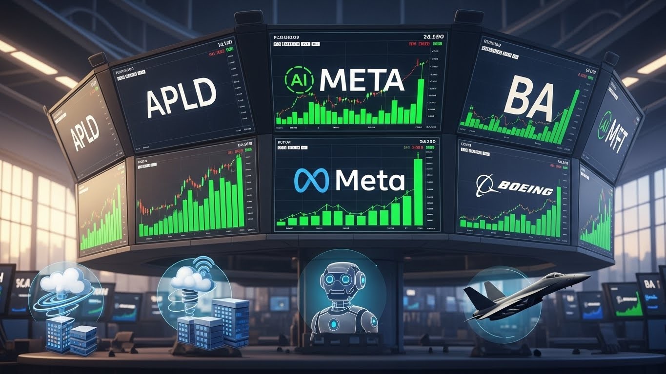 Premarket Movers: APLD, Meta, Boeing Surge on Big News