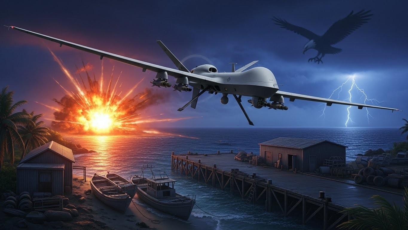 US CIA Drone Strike Hits Venezuela Coastal Facility