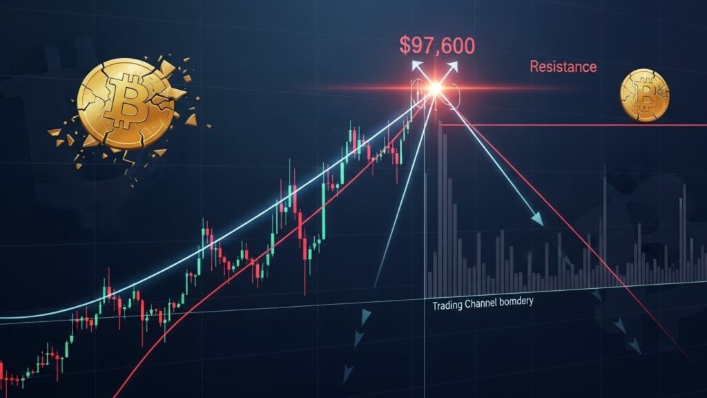 Bitcoin Rally Stalls at $97,600 Fibonacci Resistance