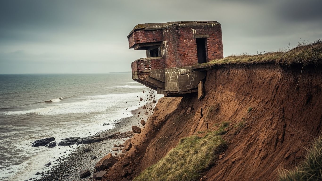 Cold War Bunker Faces Collapse Amid Rapid Coastal Erosion