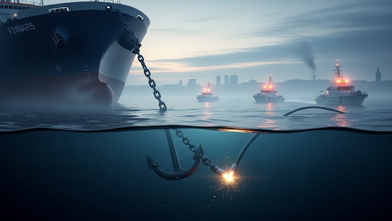 Finnish Authorities Seize Russia-Linked Ship Over Cable Damage