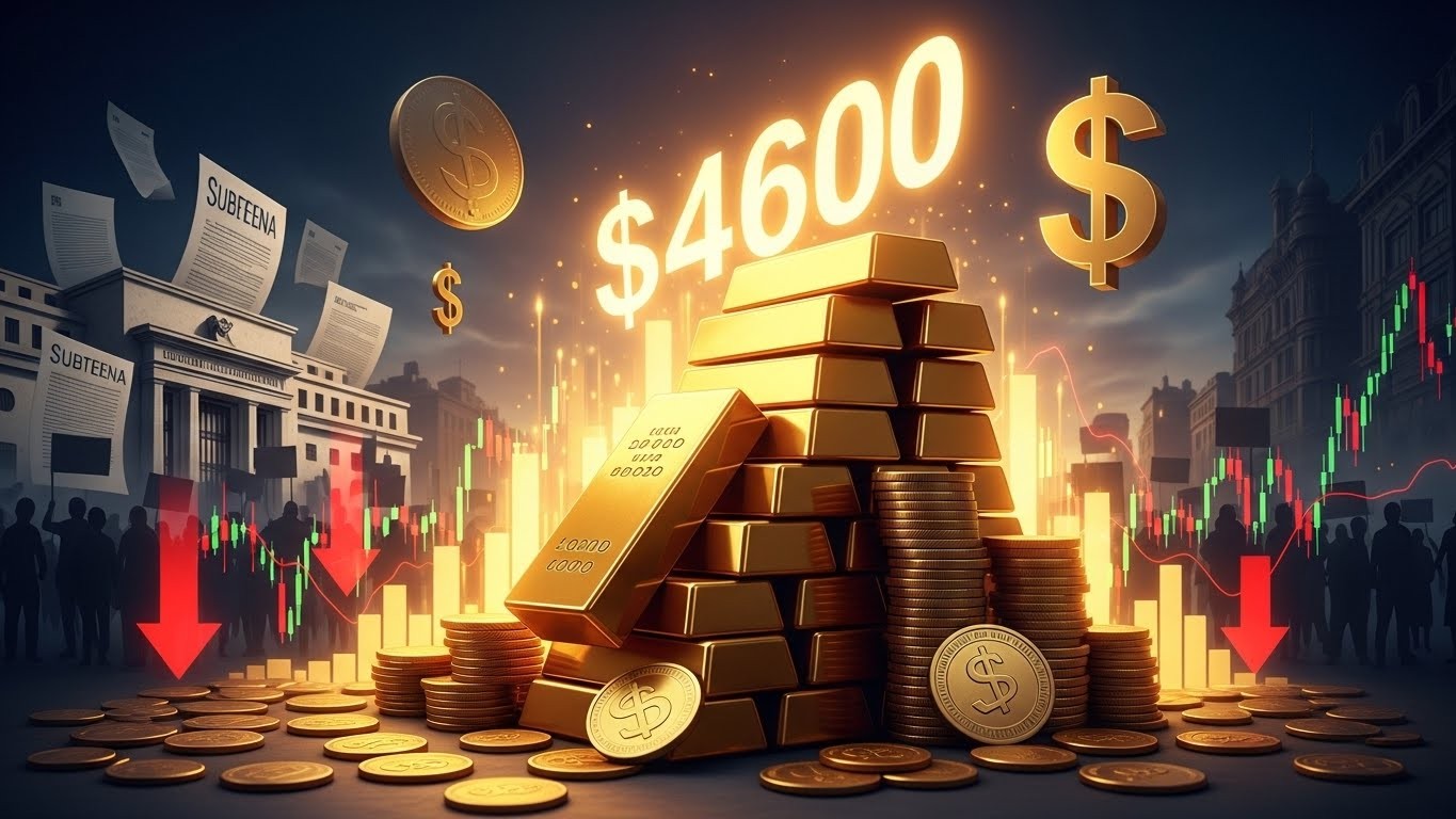 Gold Surges to $4600 Record as Fed Probe Hits Markets