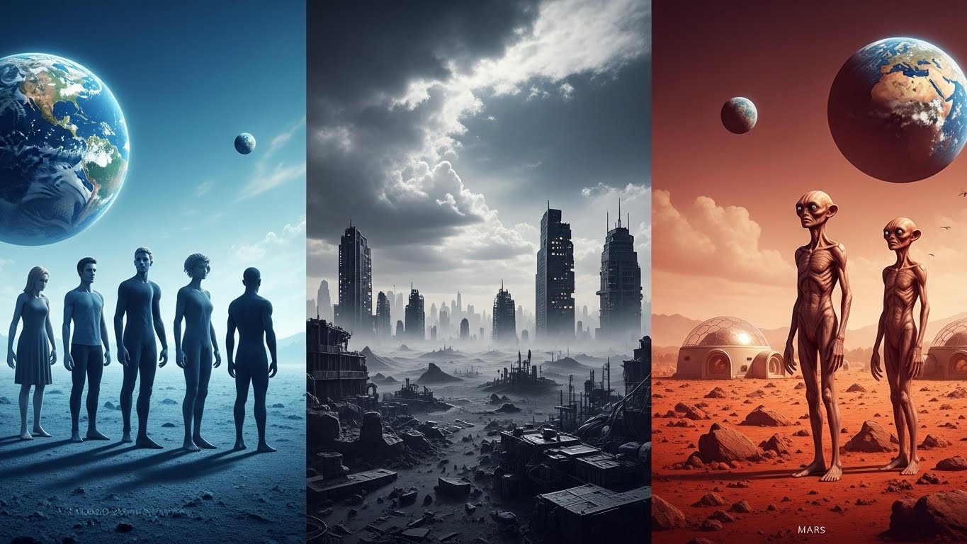 Human Evolution Future: Three Possible Destinies