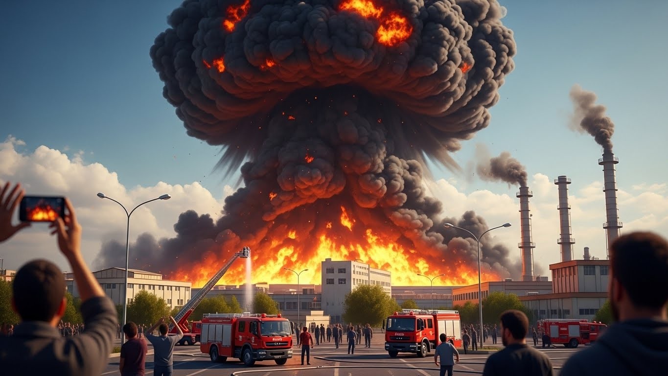 Massive Explosion Rocks Iran Factory Amid Protests