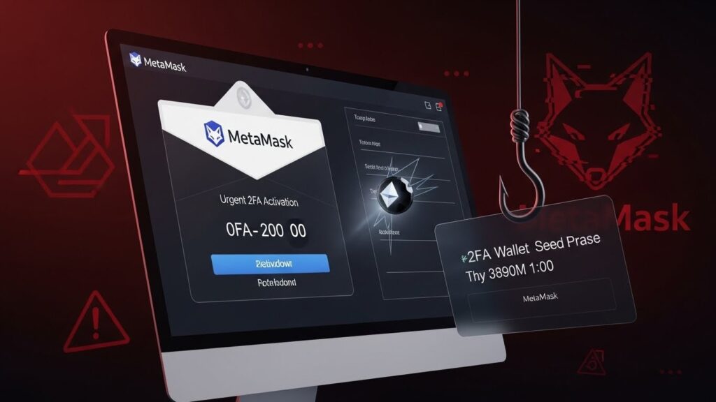 MetaMask Users Hit by Fake 2FA Phishing Scam Stealing Seed Phrases