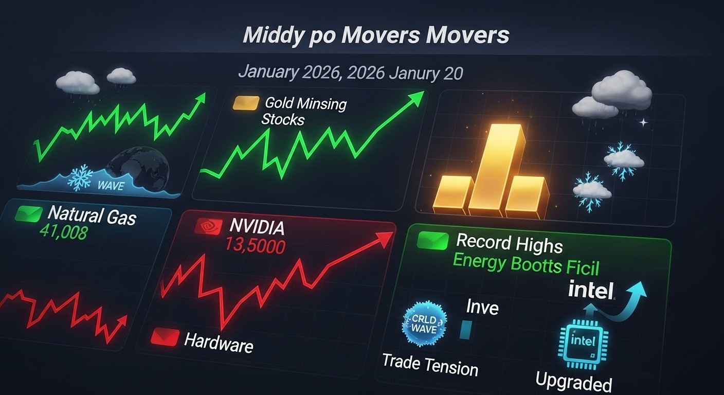 Midday Stock Movers: NTAP NVDA EXE Intel Surge Drop