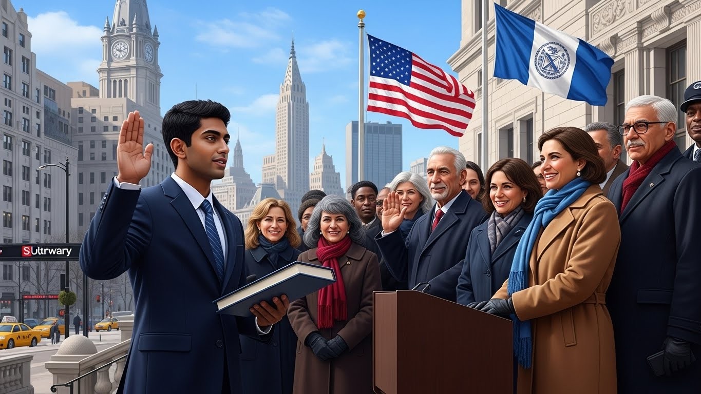 New York City Welcomes Its First Muslim Mayor in Historic Ceremony