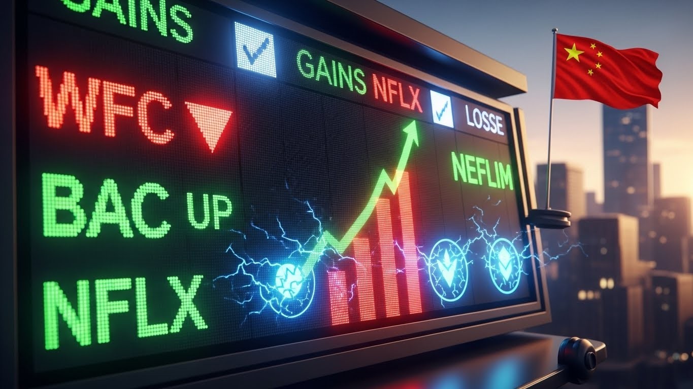 Premarket Stock Movers: Key Banks and Netflix Shake Things Up