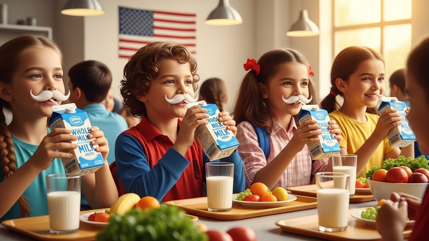 Trump Signs Whole Milk Bill for Schools