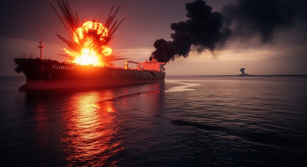 Tanker Explosion Off Kuwait Sparks Oil Spill Crisis