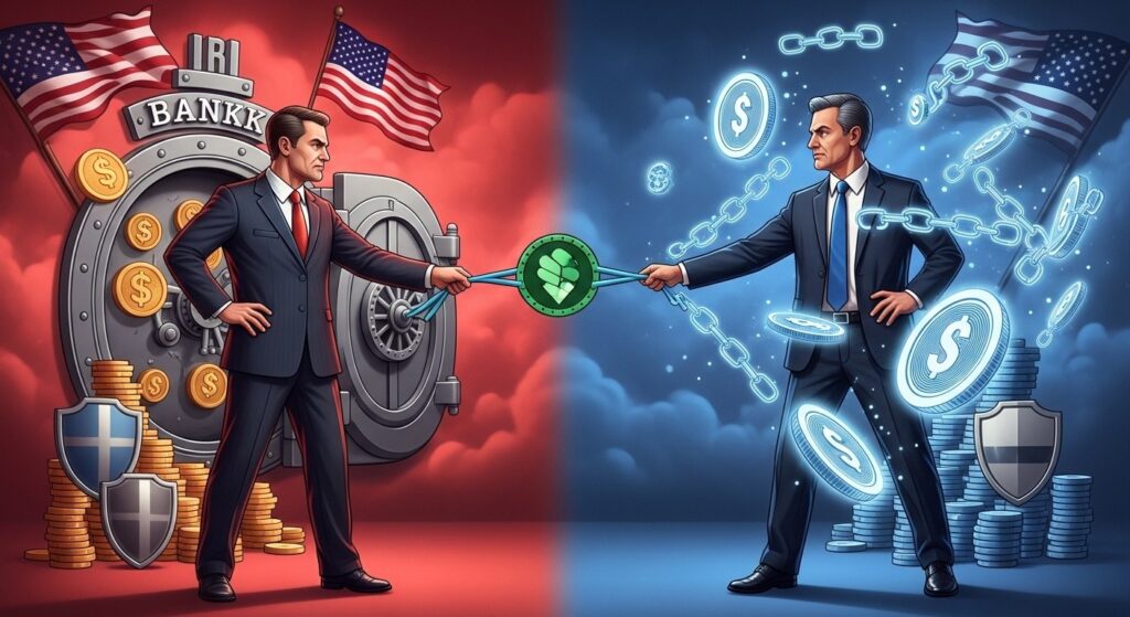 Trump vs Dimon: Clash Over CLARITY Act and Stablecoin Rewards