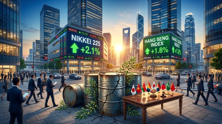 Asia Markets Eye Strong Open as Oil Slips on US Iran Peace Hopes