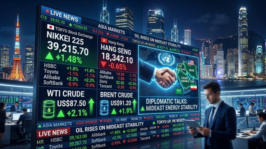 Asia Markets Set for Mixed Open as Iran-US Talks Take Center Stage