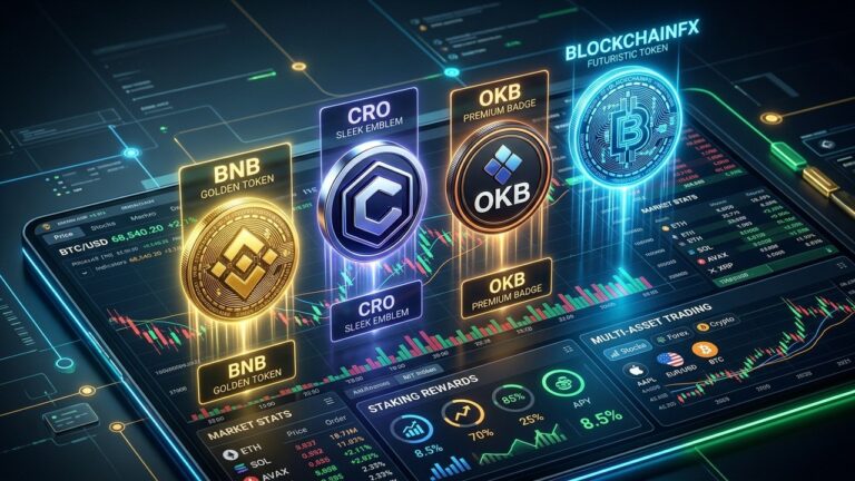 Best Crypto Exchange Tokens 2026: BNB CRO OKB And BlockchainFX