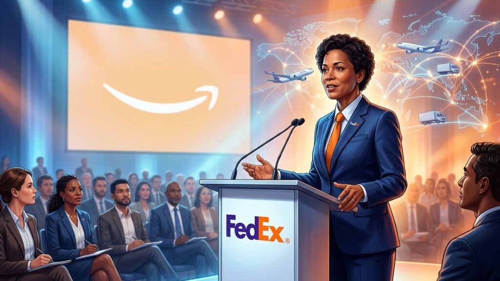 FedEx CEO Downplays Amazon Logistics Challenge as Competition Heats Up