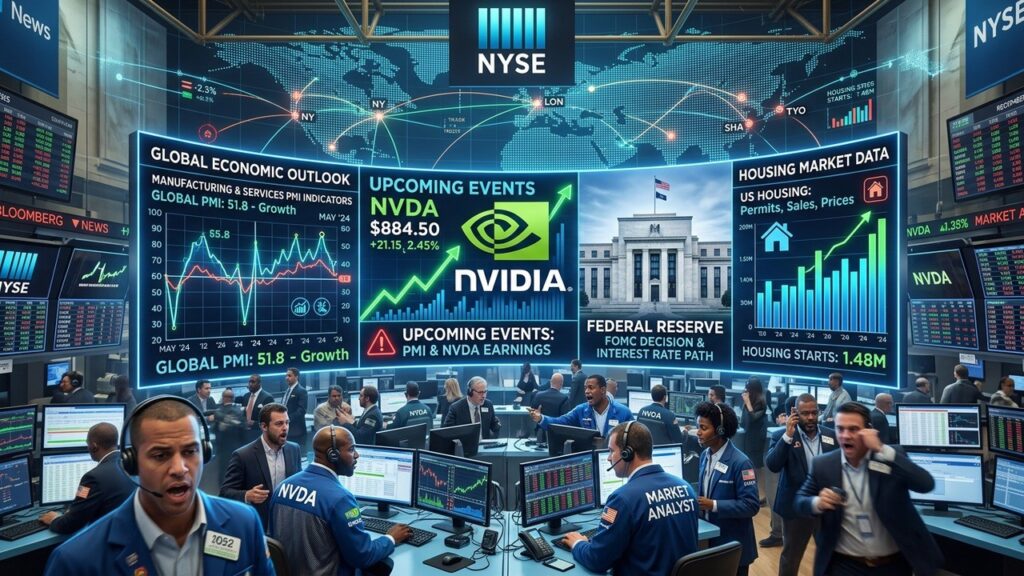 Key Market Events This Week: Nvidia Earnings, FOMC Minutes & Global PMIs
