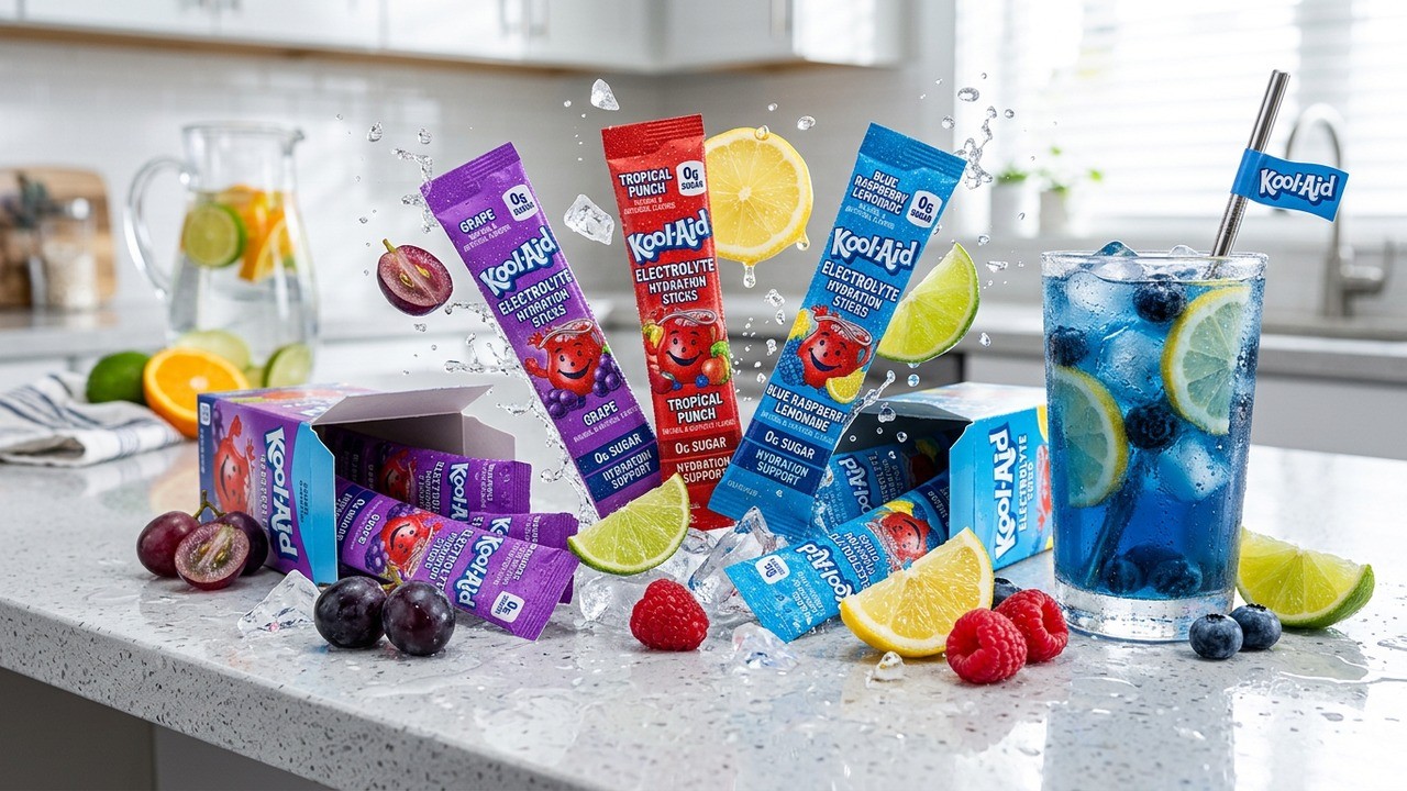 Kool-Aid Launches Electrolyte Packets Without Artificial Dyes