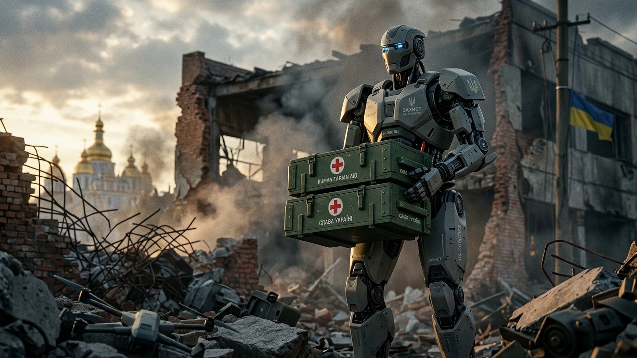 Trump Linked Startup Tests Humanoid Robots in Ukraine for Military Use