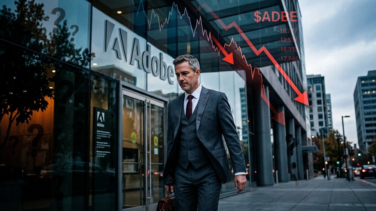 Adobe Stock Drops Sharply on CFO Departure and Analyst Downgrades