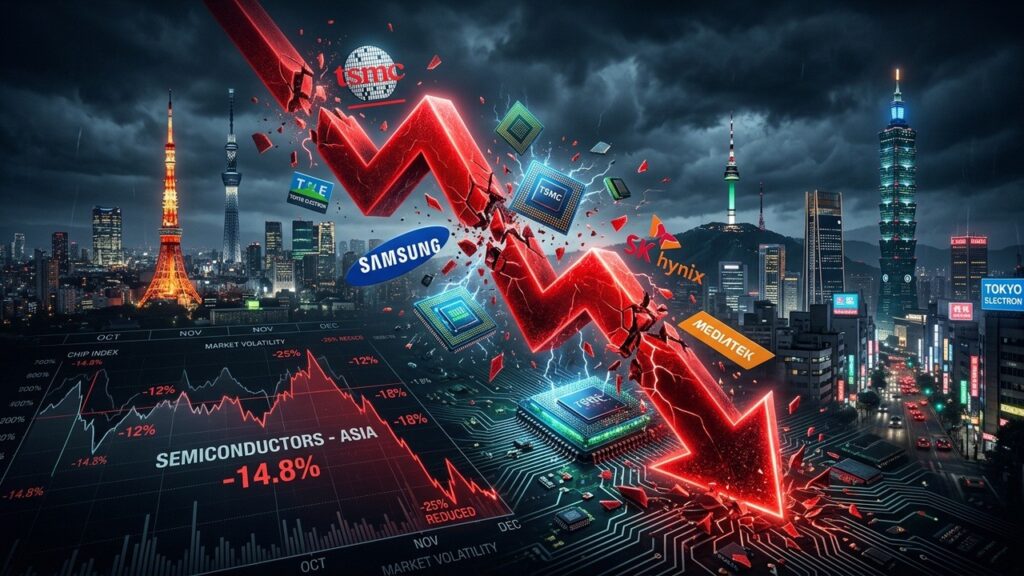 Asian Tech Stocks Plunge After Broadcom AI Warning