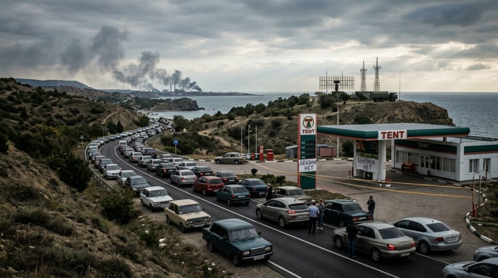 Crimea Fuel Crisis Deepens After Ukrainian Drone Attacks
