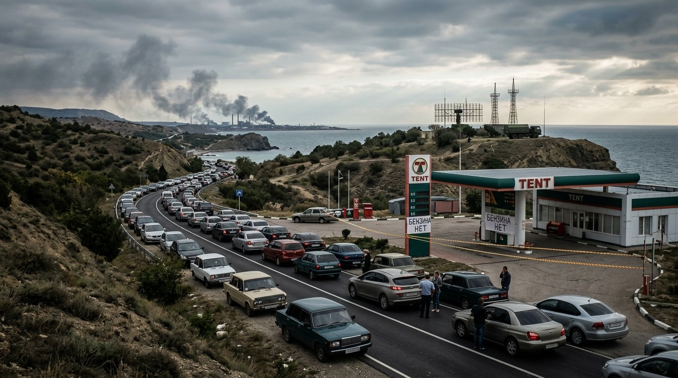 Crimea Fuel Crisis Deepens After Ukrainian Drone Attacks