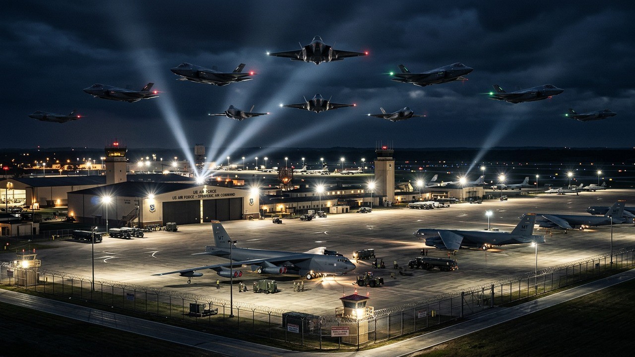 Drone Swarms Shut Down Key US Air Force Base Operations