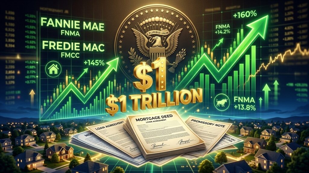 Fannie Freddie Stocks Surge After Trump $1 Trillion Valuation Hint