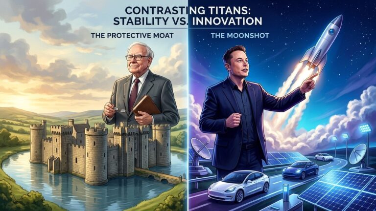 Moats vs Moonshots: Buffett Musk Investing Debate