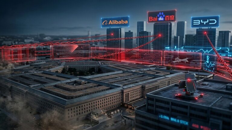 Pentagon Adds Alibaba, Baidu and BYD to China Military List