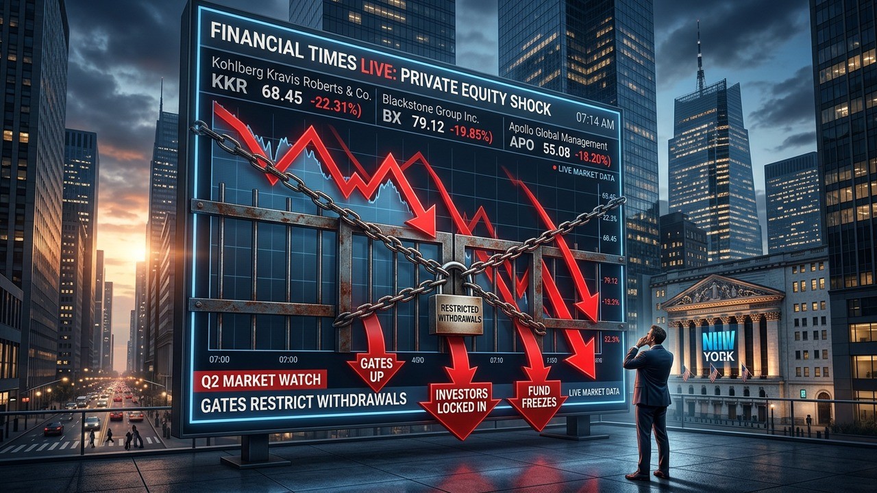 Private Equity Stocks Tumble as Withdrawal Fears Escalate