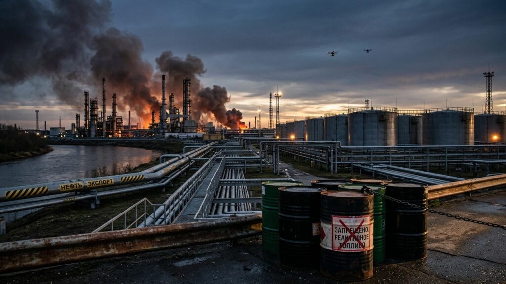 Russia Bans Jet Fuel Exports as Ukrainian Strikes Hit Refineries