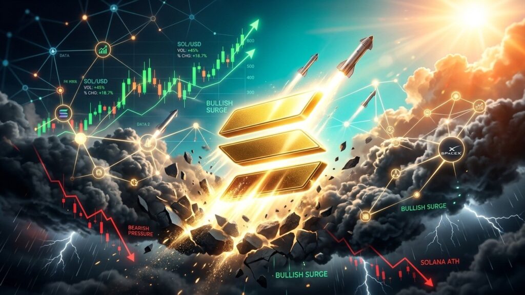 Solana Price Surges 3 Percent as Bulls Challenge Bears After SPCX Launch