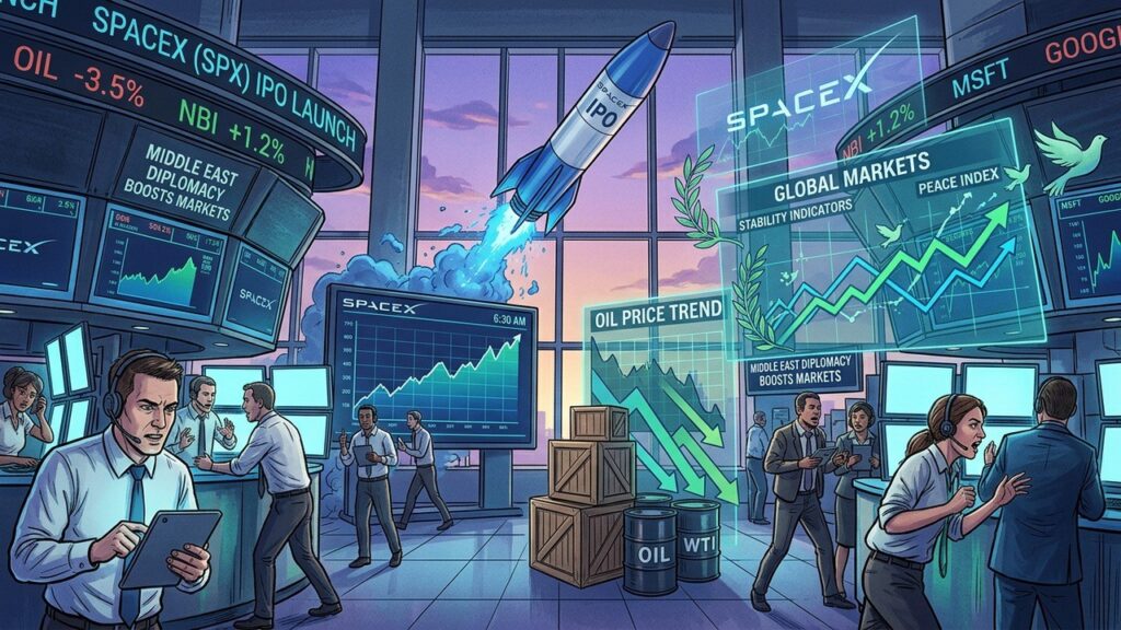 Stock Markets Sense Big Shifts With SpaceX IPO and Ceasefire Hopes