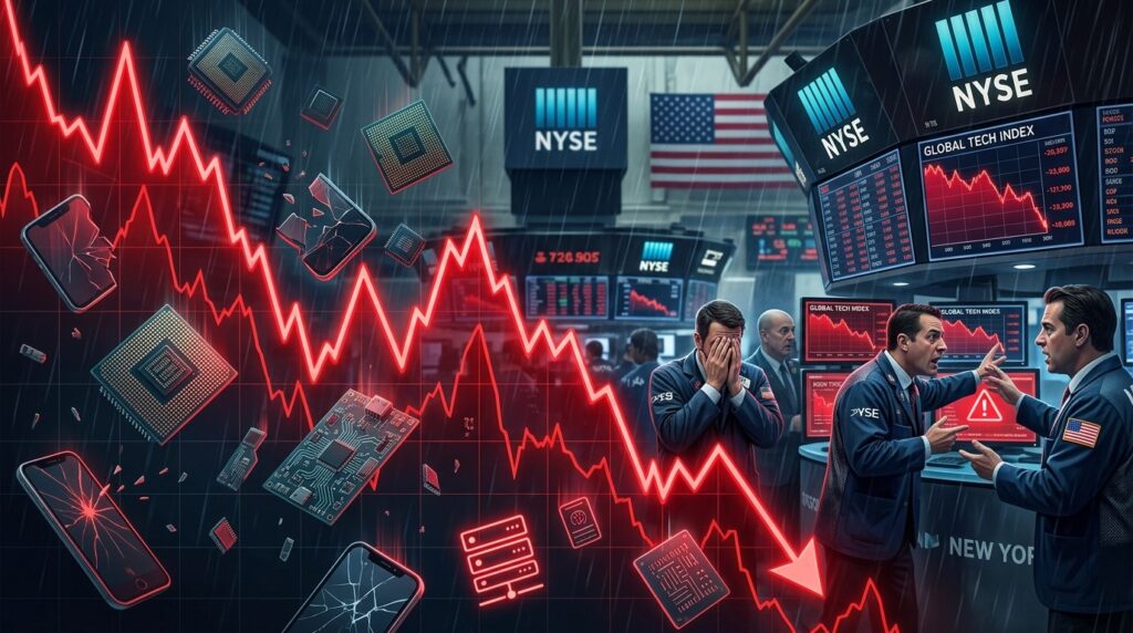 Tech Rout Deepens as Global Markets Face Sharp Selloff