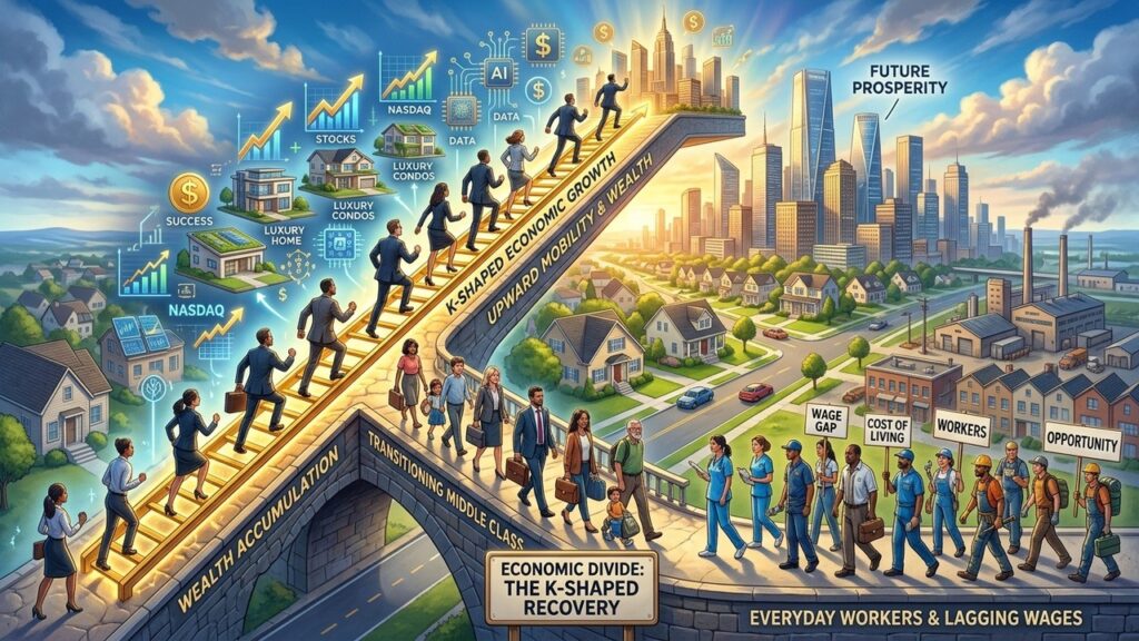 The Real K-Shaped Economy: Why the Middle Class Is Climbing Higher