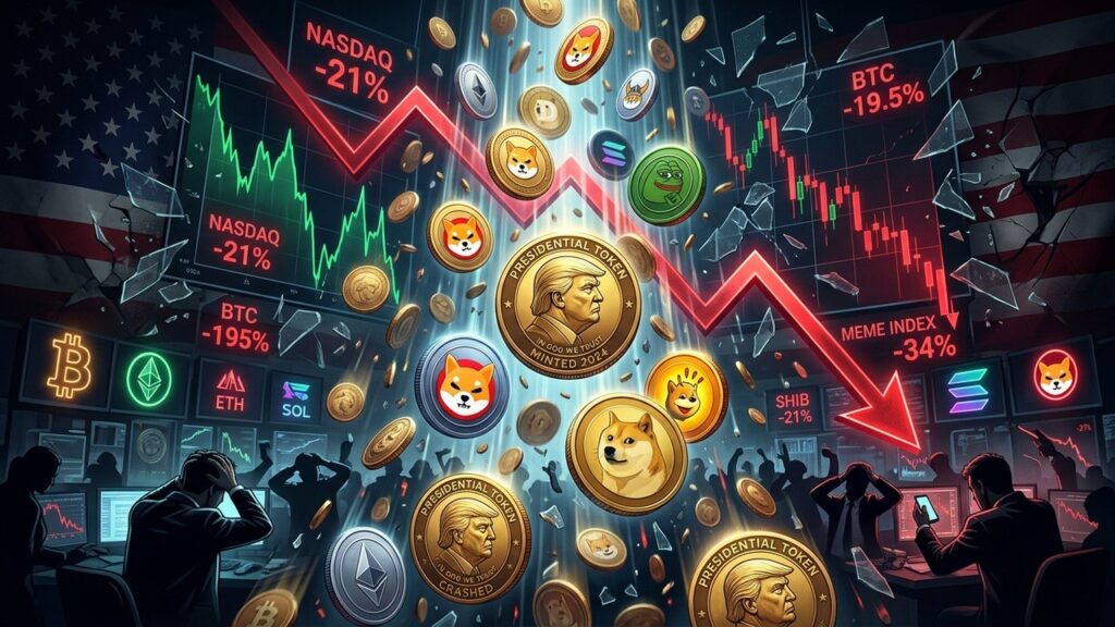 Trump Faces Backlash as Trump-Linked Tokens Crash Hard