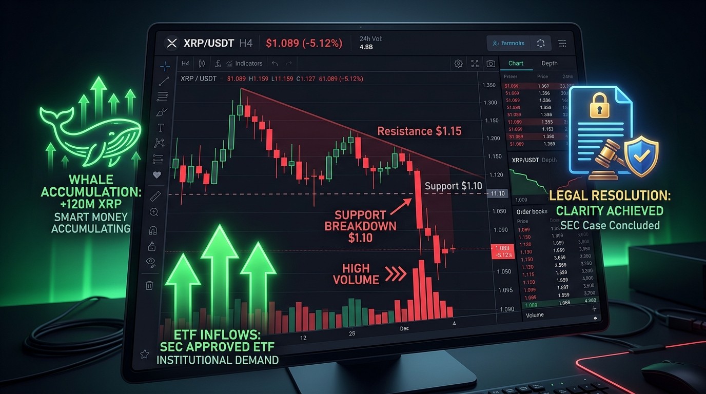 Why XRP Struggles to Hold $1.15: Technical Reality vs Bullish Story